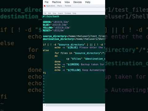 Shell Scripting | Backup files automate 1 day | #automation | #devops | #python | #linux | #reels