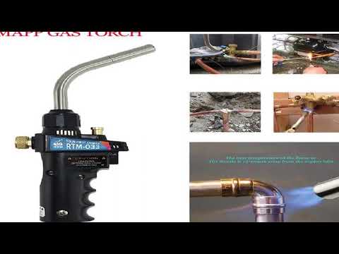 Mapp Gas Welding Torch Ignition Flame Brazing Gun Burner Blowtorch Wel