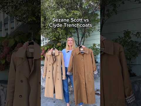 Sézane Scott Trench vs Sézane Clyde trench #sezane #ootd #fashion #outfitinspiration