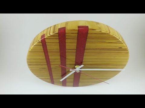 DIY wall clock out from scrap plywood