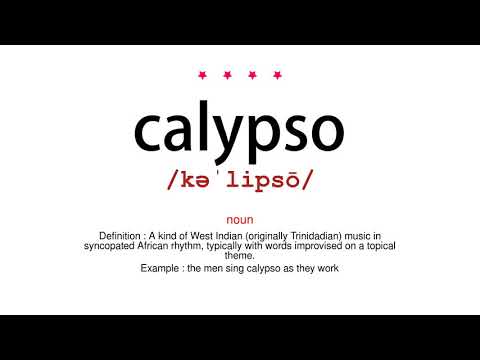 How to pronounce calypso - Vocab Today