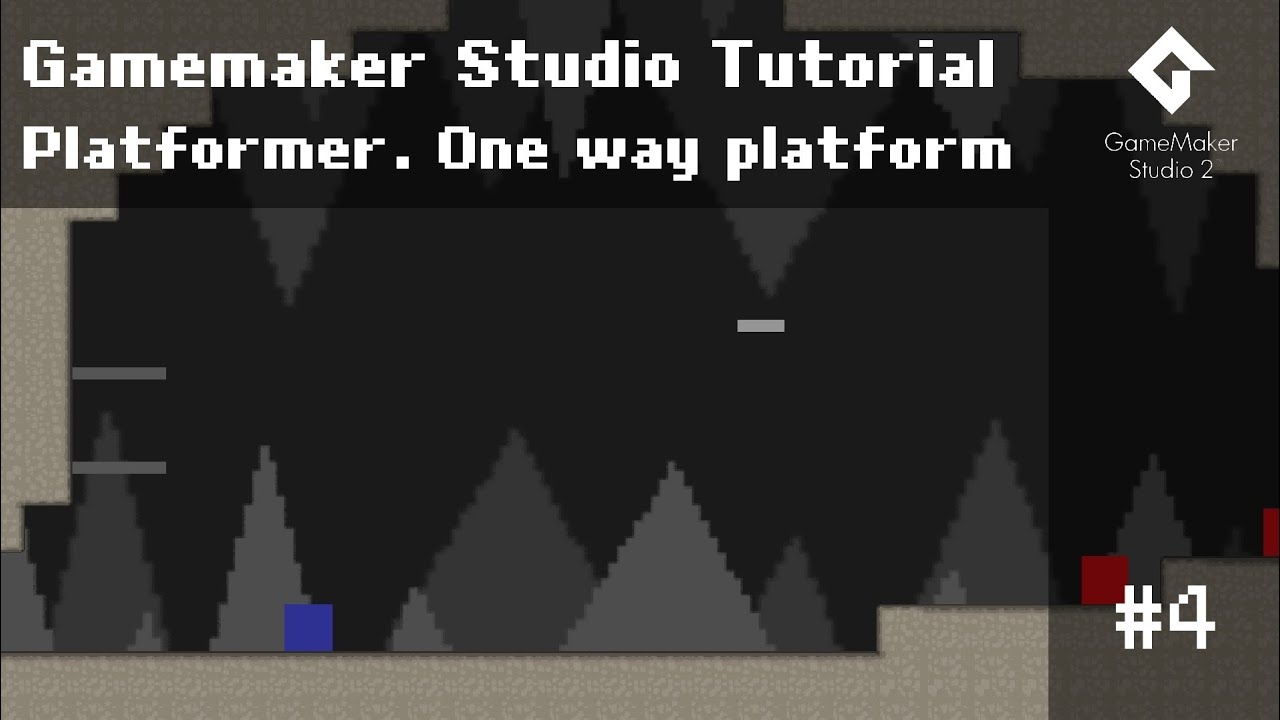 Tutorial #4 - Platformer. One Way Platform. Gamemaker Studio 2 Tutorial
