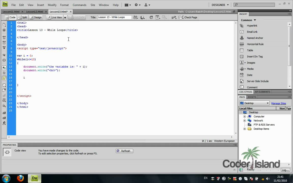13 - JavaScript Tutorial - JavaScript While Loop