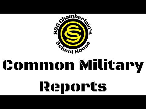 Officer Candidate School - Common Military Reports