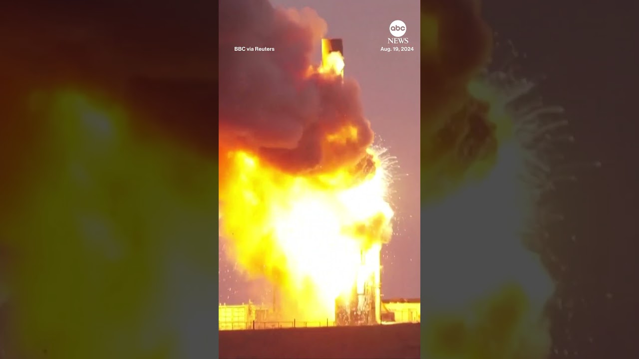 Rocket engine explodes during test at launchpad