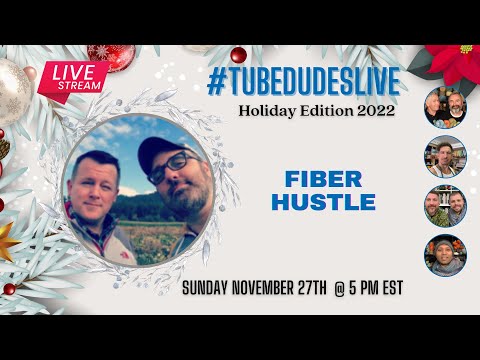 #TubeDudesLive - Holiday Edition 2022! Fiber Hustle is crafting for the holidays: Knitting & Sewing