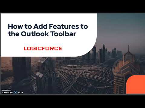 How to Add Features to the Outlook Toolbar