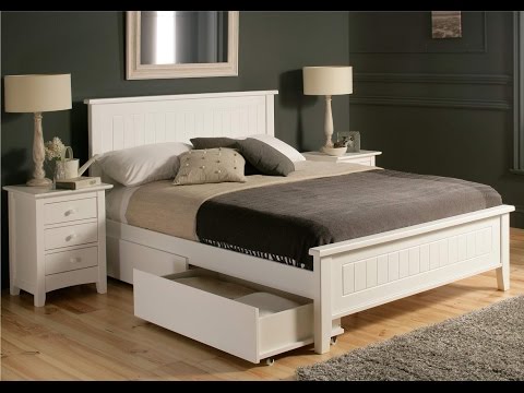 Wood Queen Bed Frame With Drawers