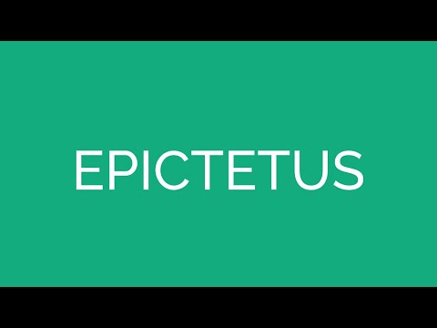 How To Pronounce Epictetus