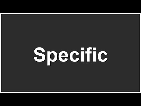 How to Pronounce Specific – Correct Pronunciation