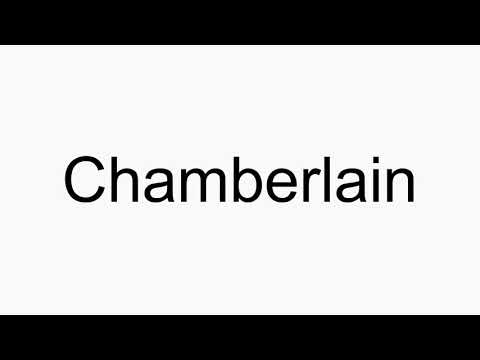 How to pronounce Chamberlain