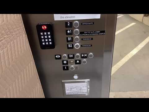 KONE EcoSpace MRL Traction Parking Elevator @ 525 Olive, Luxury Apartments, San Diego, CA