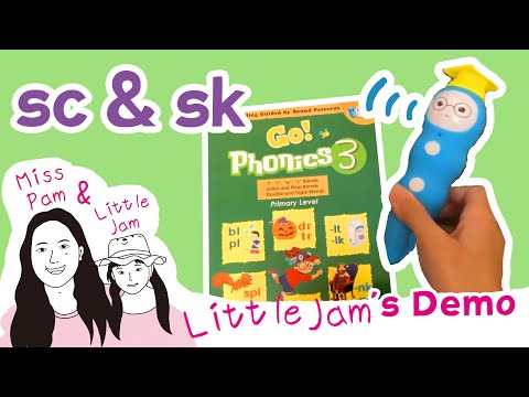 Demo | s-blends | 'sc' 'sk' | Go Phonics | 5 Easy Steps | Easy English | Ms Pam & Little Jam