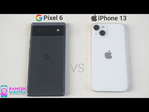 Google Pixel 6 vs Apple iPhone 13 SpeedTest and Camera Comparison