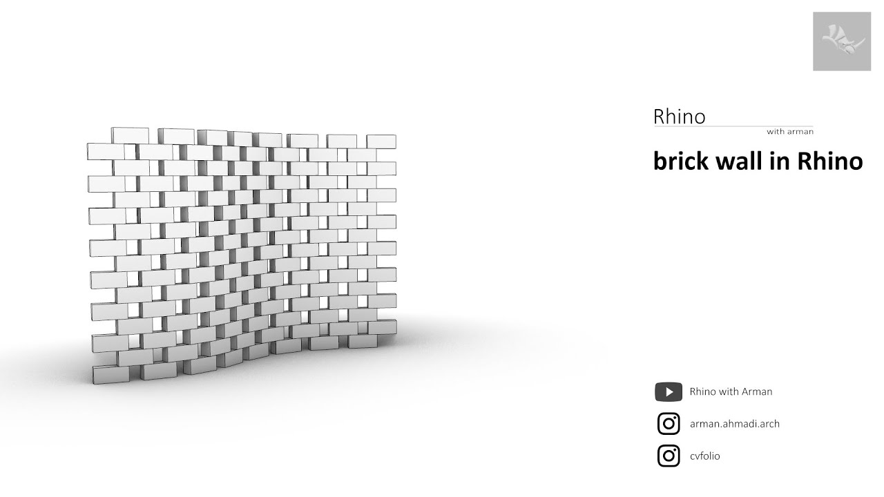 brick wall in rhino and grasshopper | brick pattern in rhino and grasshopper