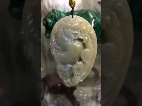 Unique Gifts For Men - Yellow Jadeite Jade Dragon Pendant For Best Luck! #jewerly#gifts#shorts