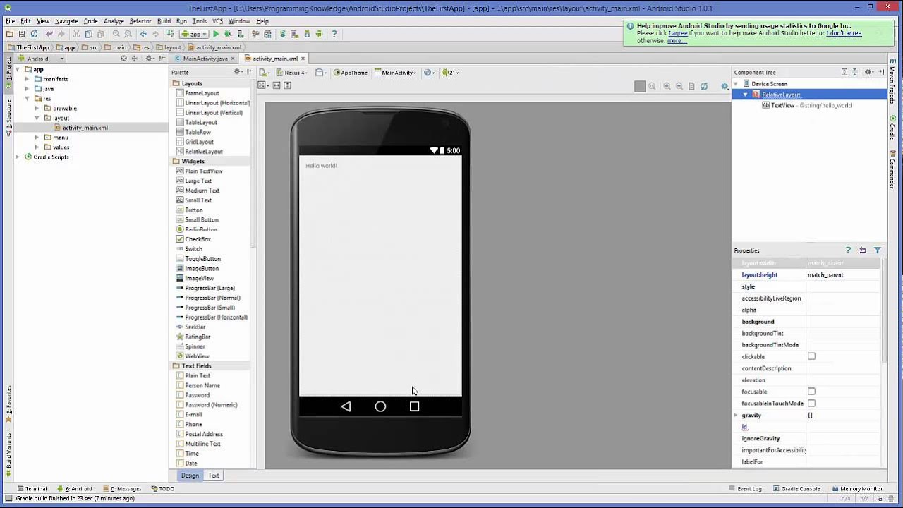 Android Tutorial for Beginners 4 # Basic Overview of an Android App