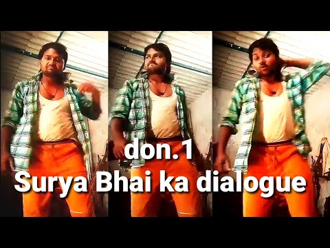 Don number 1 Surya Bhai ka dialogue famous new video viral social media Monu Kumar nic comedy group
