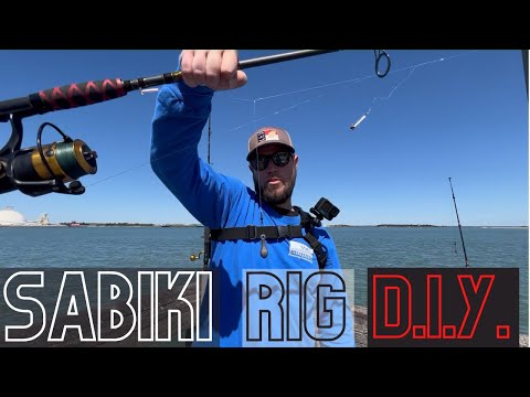 DIY SABIKI RIG (SO MANY FISH) (scented) (squid) (surf) (pier)
