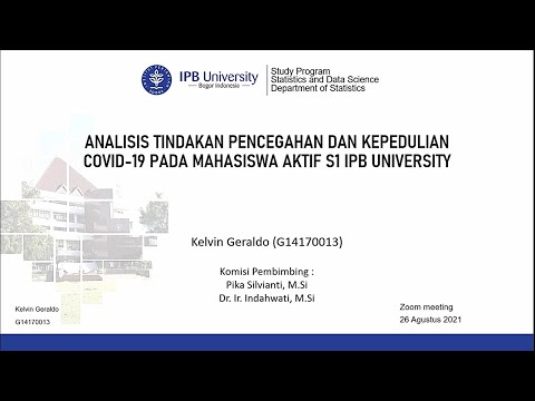 Seminar: Analisis Tindakan Pencegahan dan Kepedulian Covid-19 Pada Mahasiswa Aktif S1 IPB University