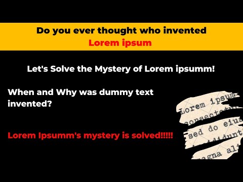 Unraveling the Mystery of Lorem Ipsum | The Hidden Messages Behind the Placeholder Text #mystery