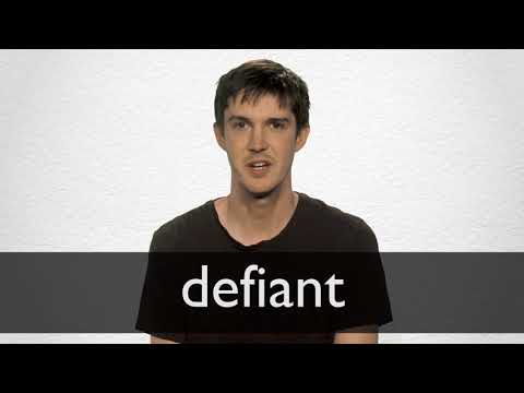 DEFIANT - Meaning & Translations | Collins English Dictionary