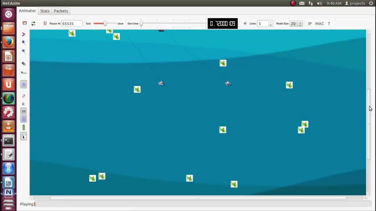 ns 3 network simulator (under water sensor networks)