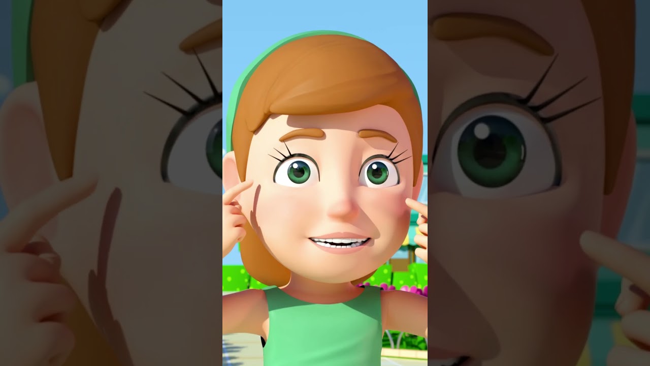 Head Shoulders Knees & Toes| Koka TV Nursery Rhymes  #shots #nurseryrhymes