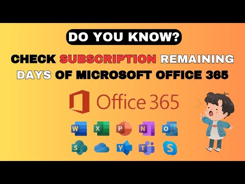 How to Check the Microsoft Office 365 Subscription License Expiration Date | Remaining Days | Hindi