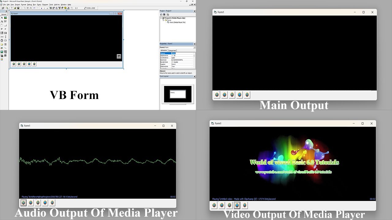 How To Make An Media Player Using Windows Media Player and Common Dialog in VB 6.0