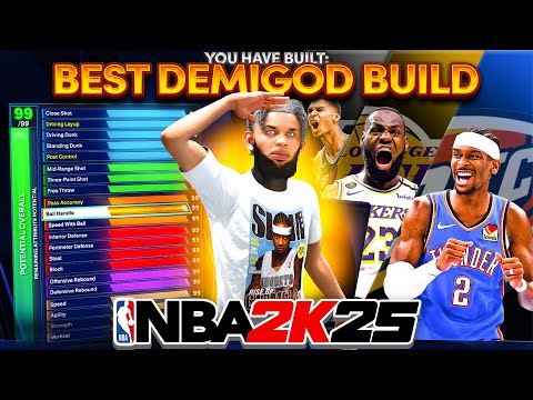 *NEW* BEST DEMIGOD BUILD IS THE BEST BUILD IN NBA 2K25! (96 DRIVING DUNK + 85 MID RANGE + 91 STEAL)