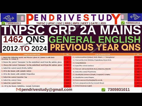 tnpsc group 2a mains