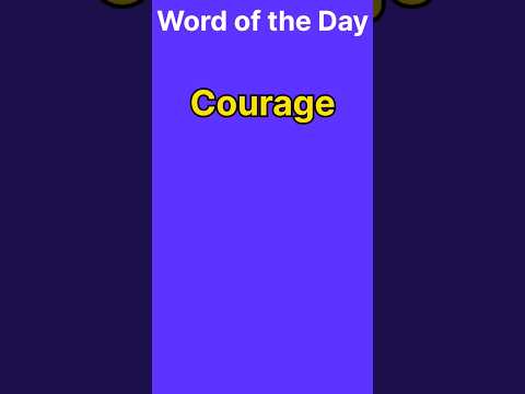 Courage – Word of the Day | English Vocabulary with Urdu Meaning #shorts