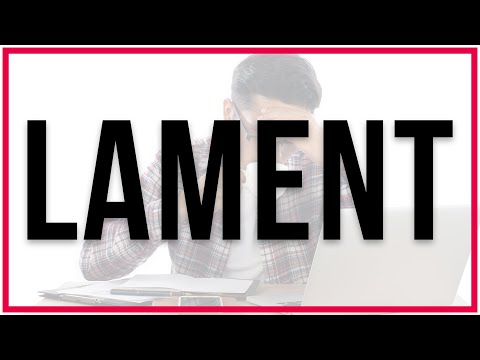 How To Pronounce Lament