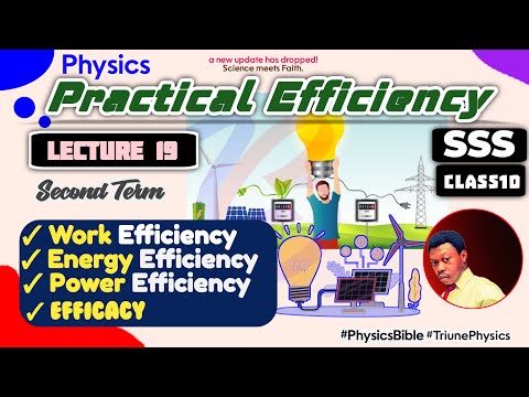 Efficiency in #Physics Explained in Simple Term - Beginners Guide to Types of Efficiency