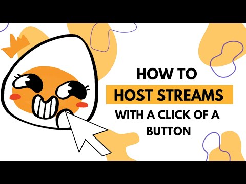how to host streams with a click of a button using BTTV #shorts #bttv #twitchtips