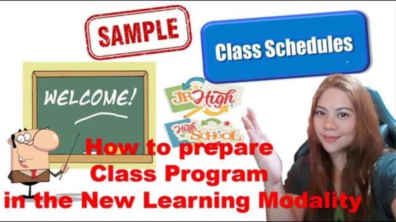 How to Prepare a Class Program in the New Learning Modality
