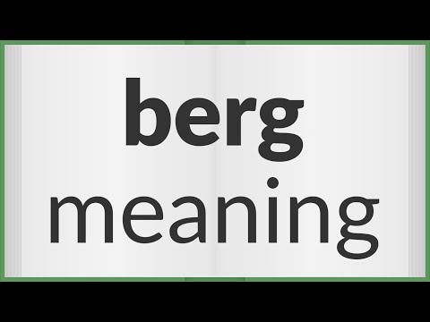 Berg | meaning of Berg