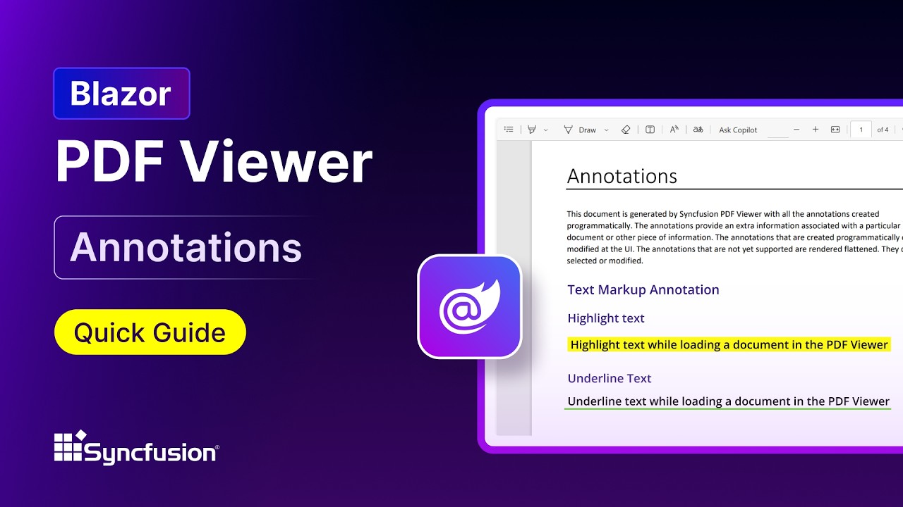Blazor PDF Viewer: Annotations Feature Walkthrough