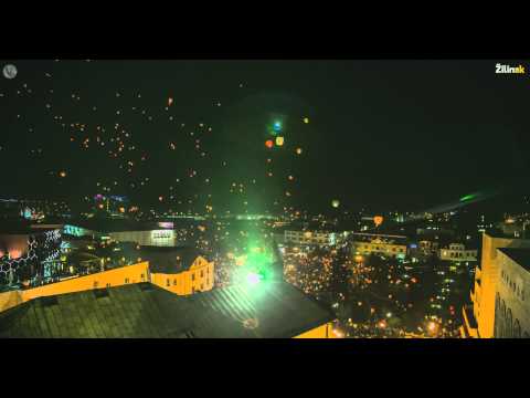 Večer tisícov želaní 2014 Žilina - timelapse