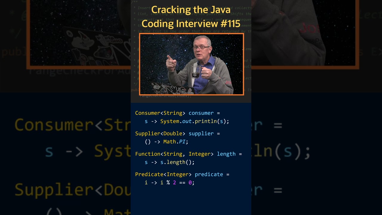 What are the four fundamental functional interfaces in Java? - Cracking the Java Coding Interview
