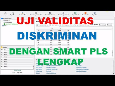 TUTORIAL MUDAH UJI VALIDITAS DISKRIMINAN DENGAN SMART PLS LENGKAP