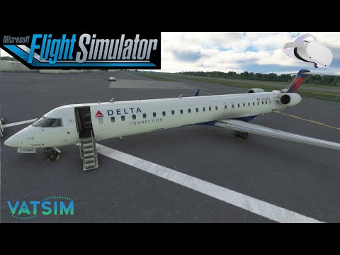Aerosoft CRJ-900 in VR + VATSIM LIVE! | Regional Action! - Content Creators - Microsoft Flight ...