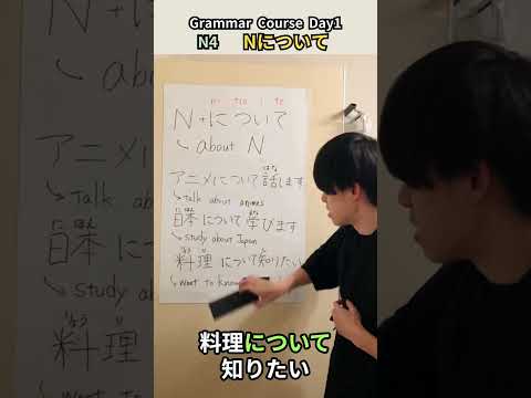 How to Use 'について' in Japanese | Essential Grammar Tips #001 #shorts