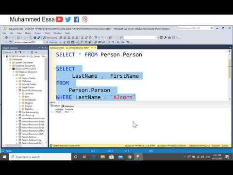 شرح 12 SELECT Where Transact SQL Microsoft SQL Server معتمد - منصة معارف