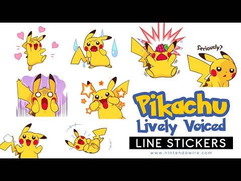 Pikachu's Lively Voiced Stickers | Line Sticker Showcase