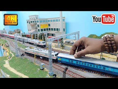 Indian Railways HO Scale Model Train Run | WAP-7 Model Run | Indian Model Train | train video