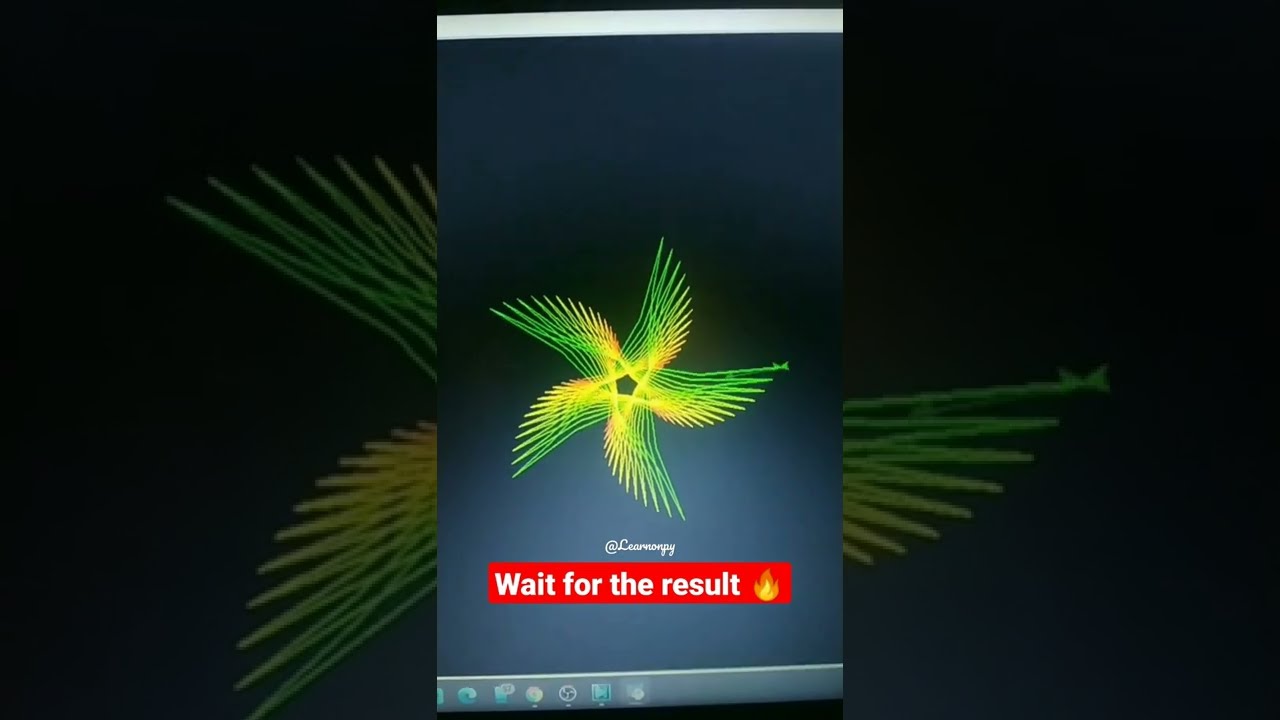 Python Turtle Graphics - 13 | Amazing Python Turtle Design | Instagram Reels | WhatsApp Status |