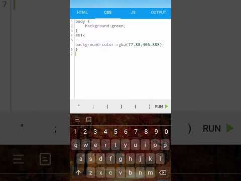 "" rgba function html&css