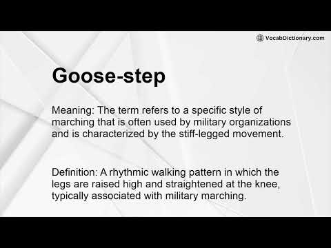Goose-step Meaning